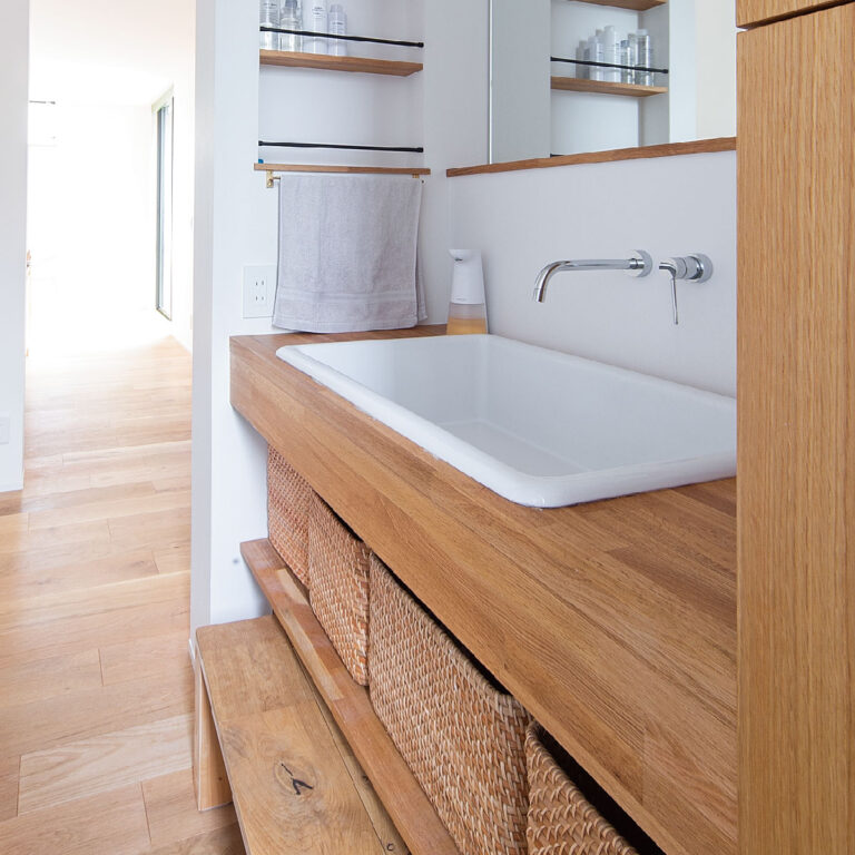 オリジナル造作洗面台 -02- | SUBACO（スバコ）| 小さな家を神戸・西宮・明石で 新築戸建て注文住宅