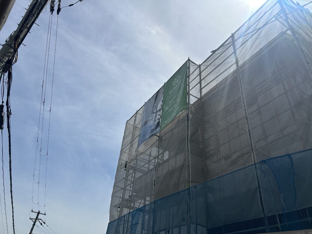 足場イメージシートの新調 | SUBACO（スバコ）| 小さな家を神戸・西宮・明石で 新築戸建て注文住宅